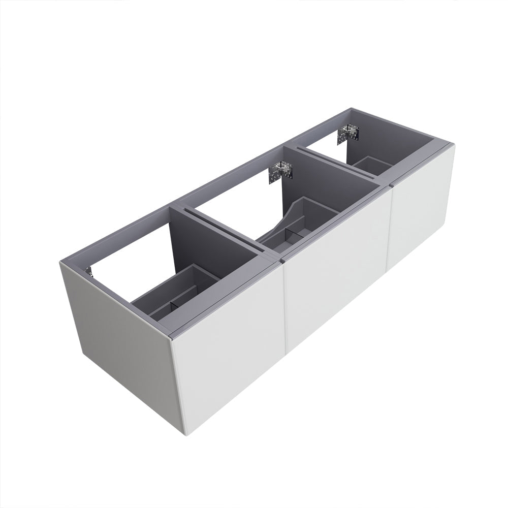 Laviva 313VTR-60C Vitri 60" Single Sink Wall Hung Bathroom Vanity Cabi ...